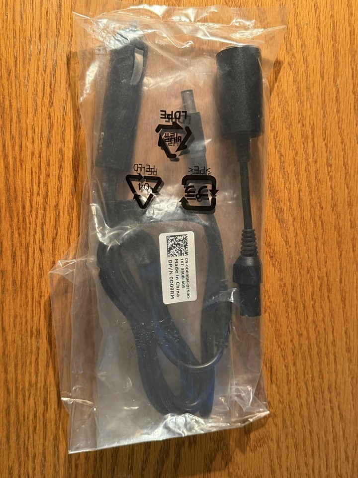 Dell OEM Power Adapter Cable / Auto Adapter – DP/N 0D09RM – New | eBay