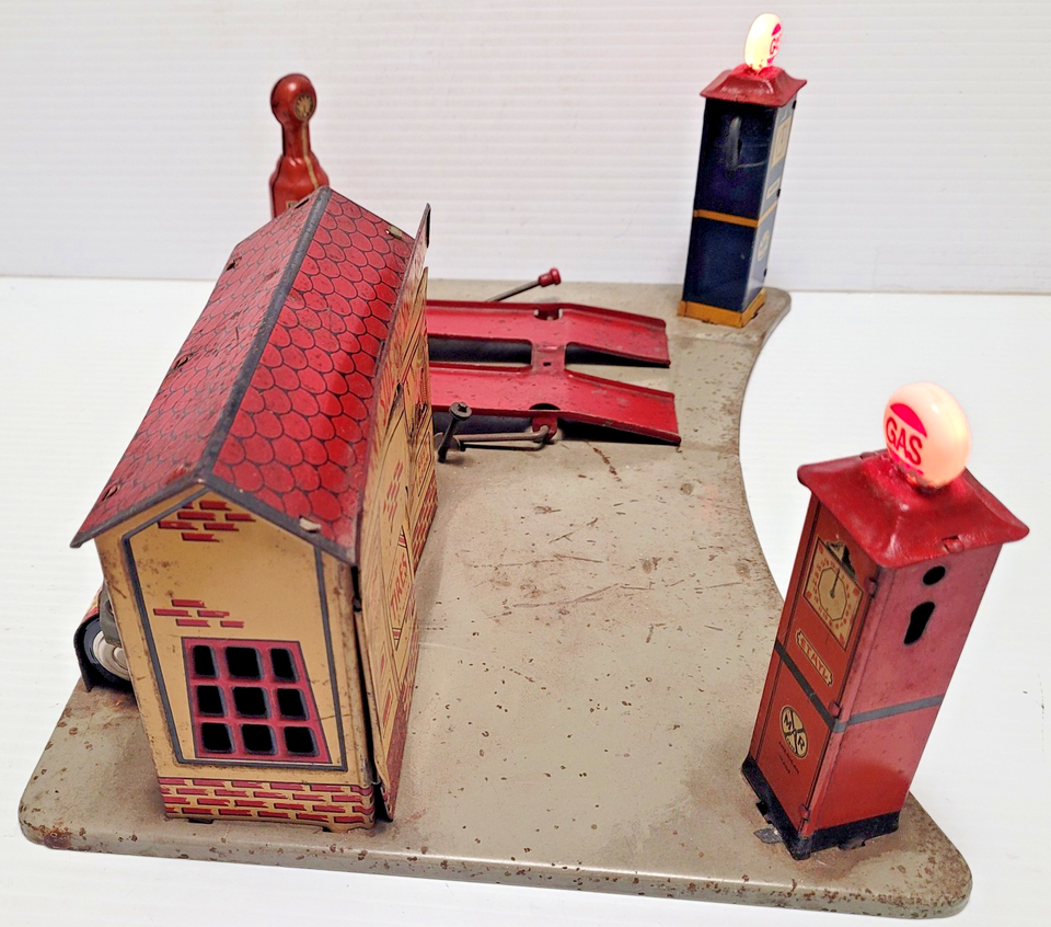 VINTAGE MARX SUNNY SIDE SERVICE STATION | eBay