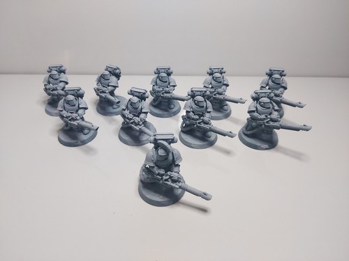 Warhammer 30k Heavy Weapon Squad With Las Cannons Old Style Mk3 | eBay UK