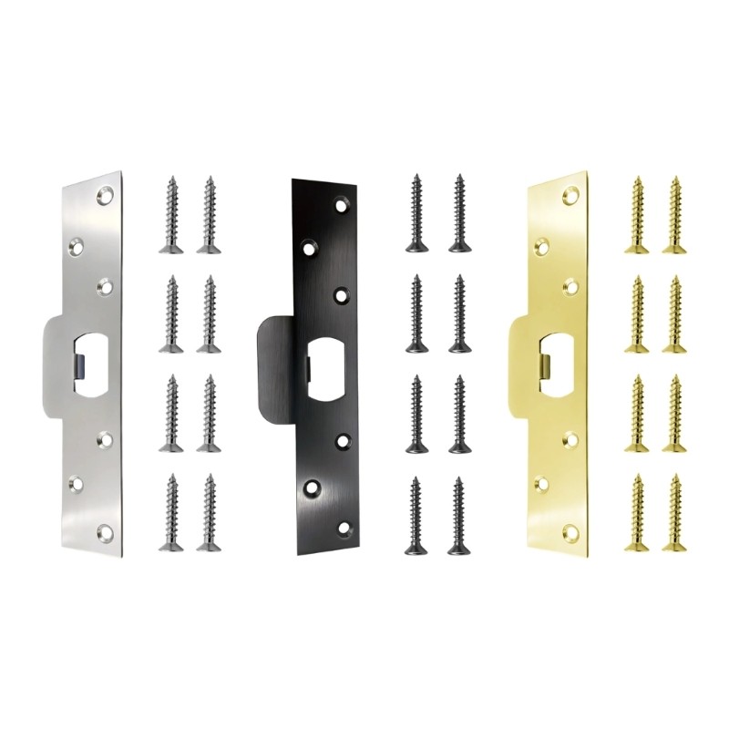 Extended Length Metal Door Fastener Plate With Relocated Fastener ...
