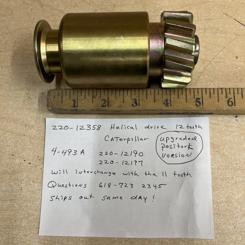 220-12358 Helical Drive Pony motor Caterpillar 220-12190 Right angle ...