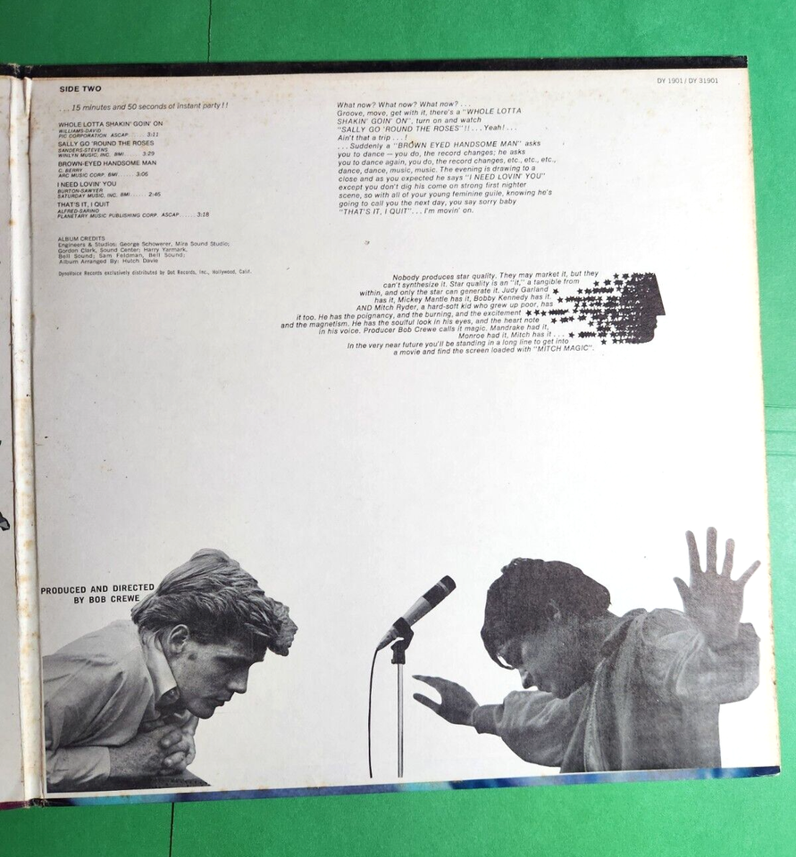 1967 MITCH RYDER WHAT NOW MY LOVE GATEFOLD VINYL LP DYNOVOICE DY-31901 ...