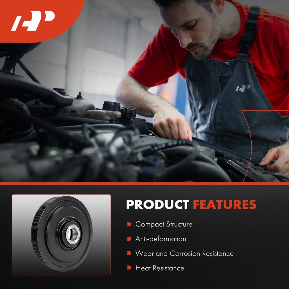 Engine Harmonic Balancer for Hyundai Genesis Coupe 2010 2011 2012 2013 ...