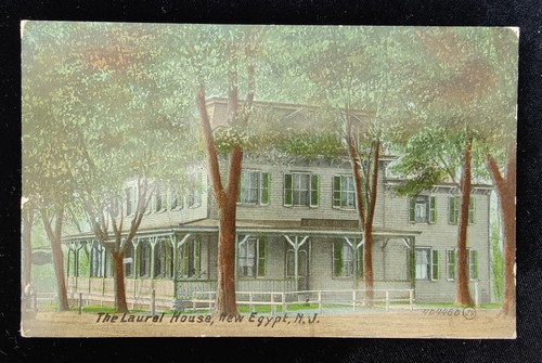 Color RPPC The Laurel House New Egypt NJ ~ Unposted | eBay