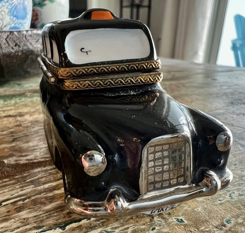 Vintage Limoges Dubarry Traditional Black London Taxi Cab Trinket Box VG | eBay