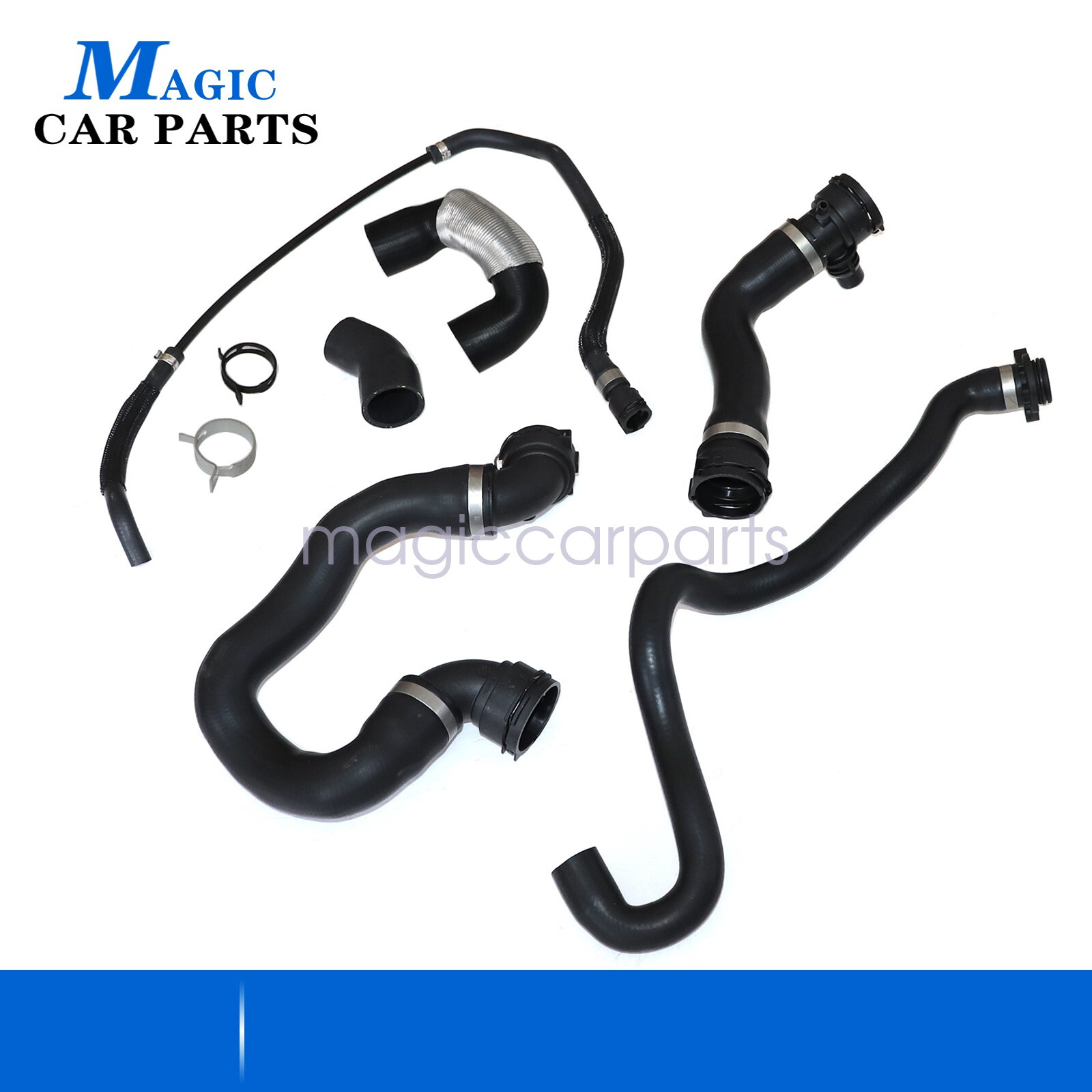 Radiator Coolant Water Hose Pipe Kit 6 Hoses Fit BMW 135i 335i xDrive ...