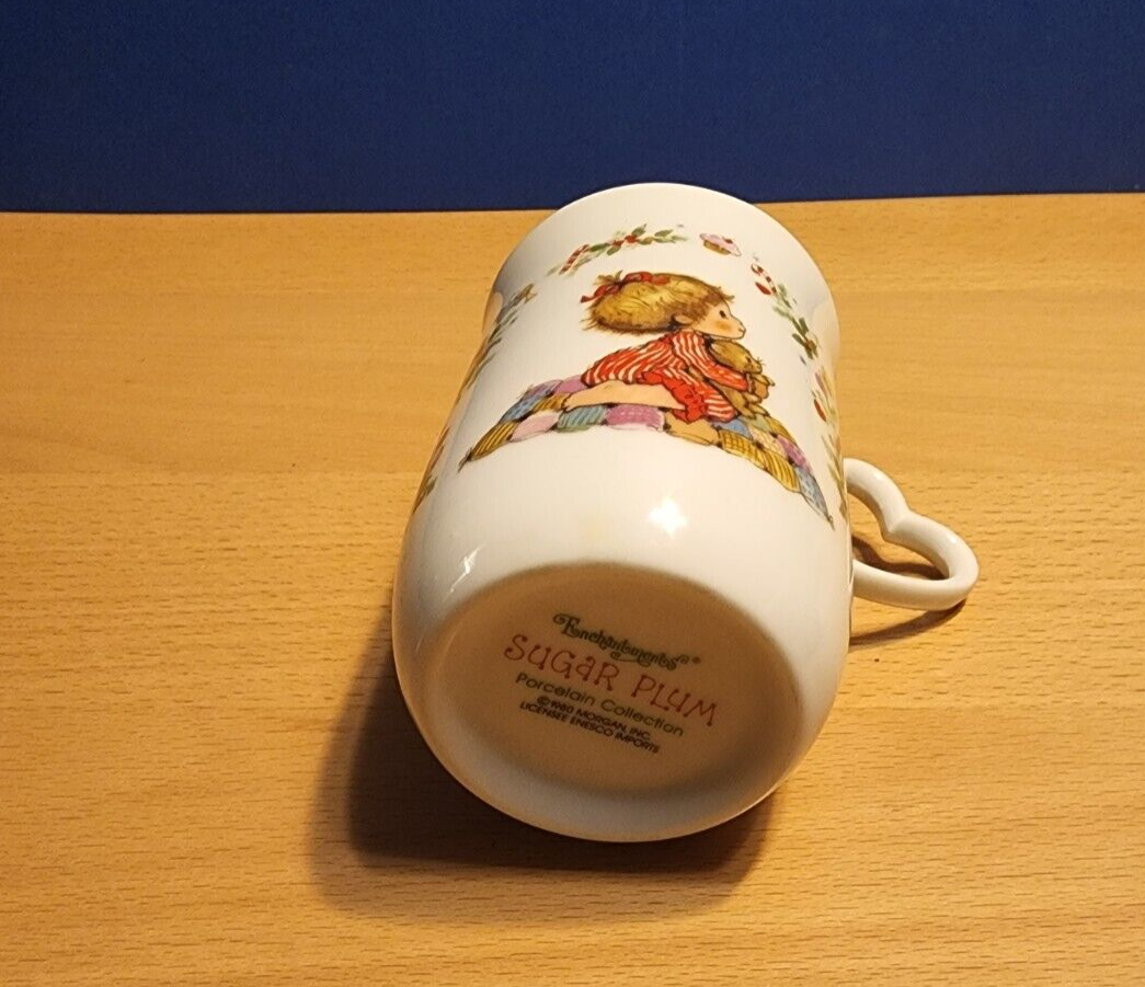 1980 Enesco Enchantments Sugar Plum Porcelain Mug Christmas Heart ...