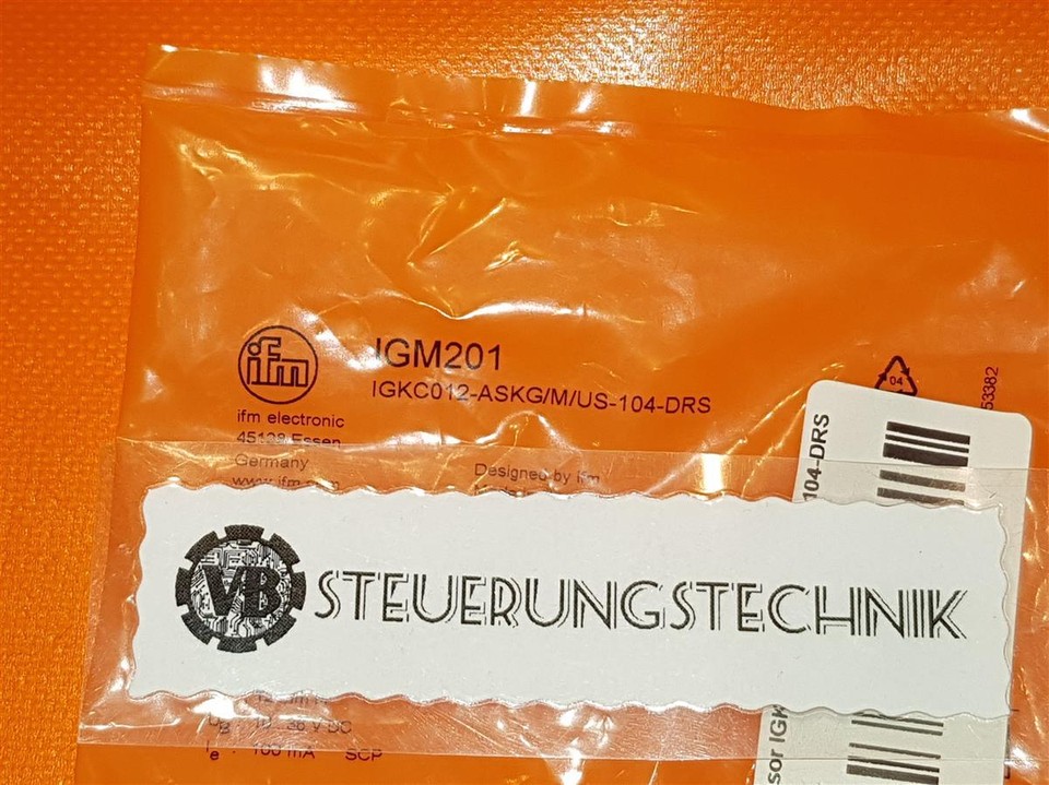 IFM IGM201 / IGKCO12-ASKG/M/US-104-DRS Inductive sensor | eBay