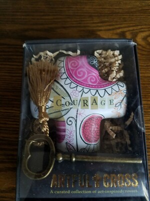 DEMDACO Courage Artful Cross Token Figurine | eBay