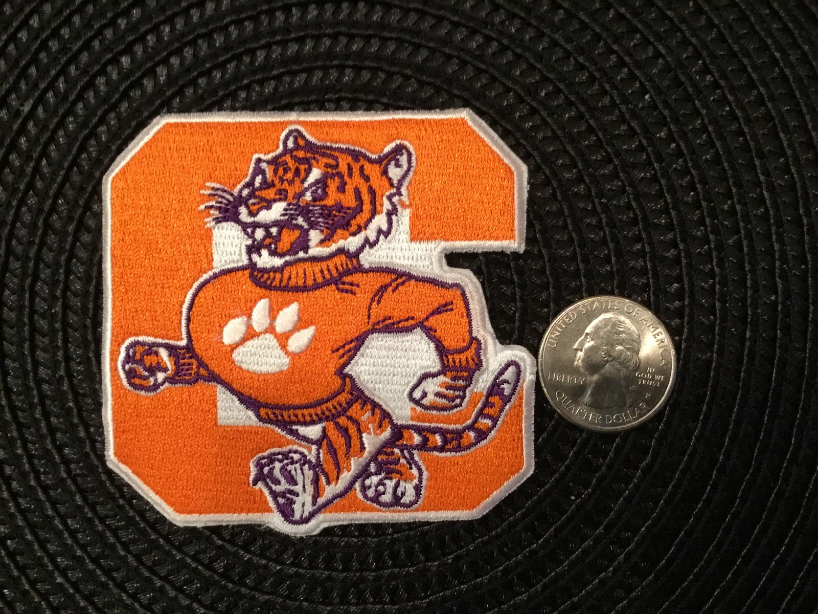 Clemson University tigers VINTAGE EMBROIDERED IRON ON PATCH 3" x 3" | eBay