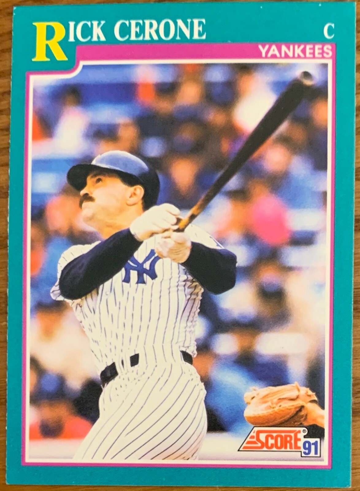 RICK CERONE, 1991 SCORE CARD, YANKEES LEGEND ! WOW ! | eBay