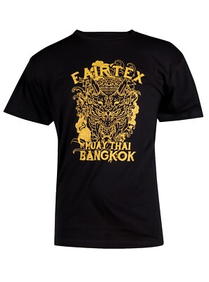 Fairtex Mens Women Kids Shirt Muay Thai MMA Khon Bangkok T-Shirt Black ...