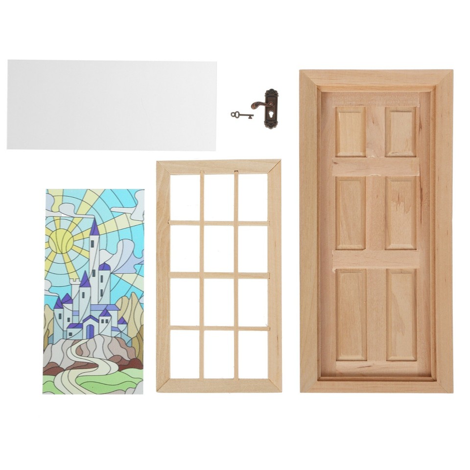 Doll House, Single Room Diorama Box Kit, with Door & Window 1:12 | eBay