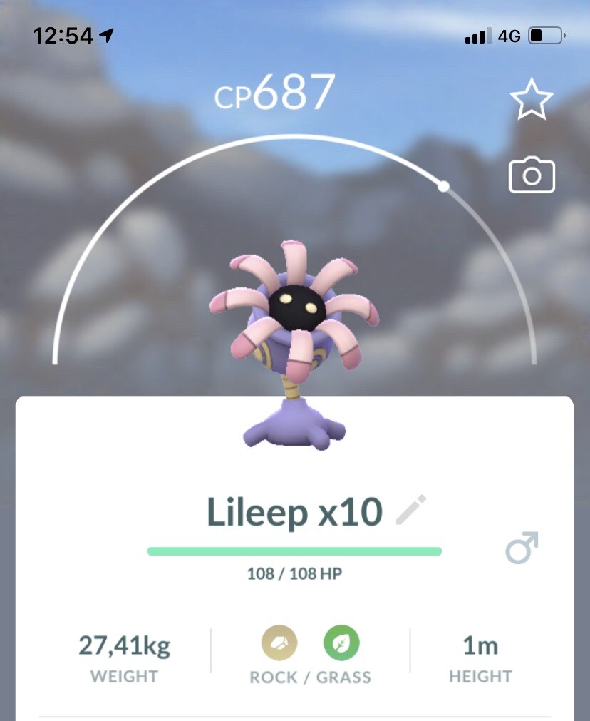 10x Lileep Pokemon Gen3 GO Pokémon Not Shiny Lucky Change Cradily Hoenn ...