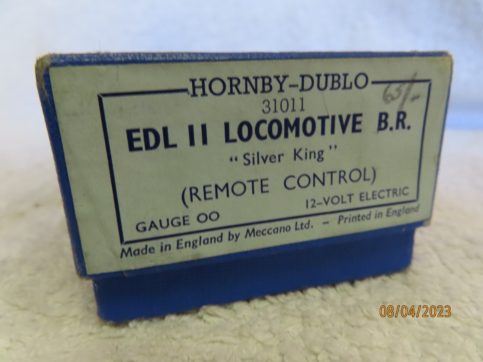 Hornby Dublo 3 Rail EDL11 BR 4-6-2 Silver King Loco Green 60016 Boxed ...