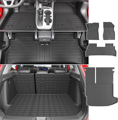 Floor Mats Cargo Liner Trunk Mat with Backrest Mats For 2024 2025 Chevy ...