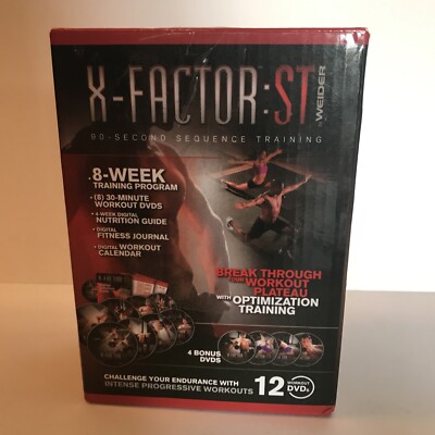 X-factor:ST by Weider 90-second sequence training Work Out DVDs Health ...