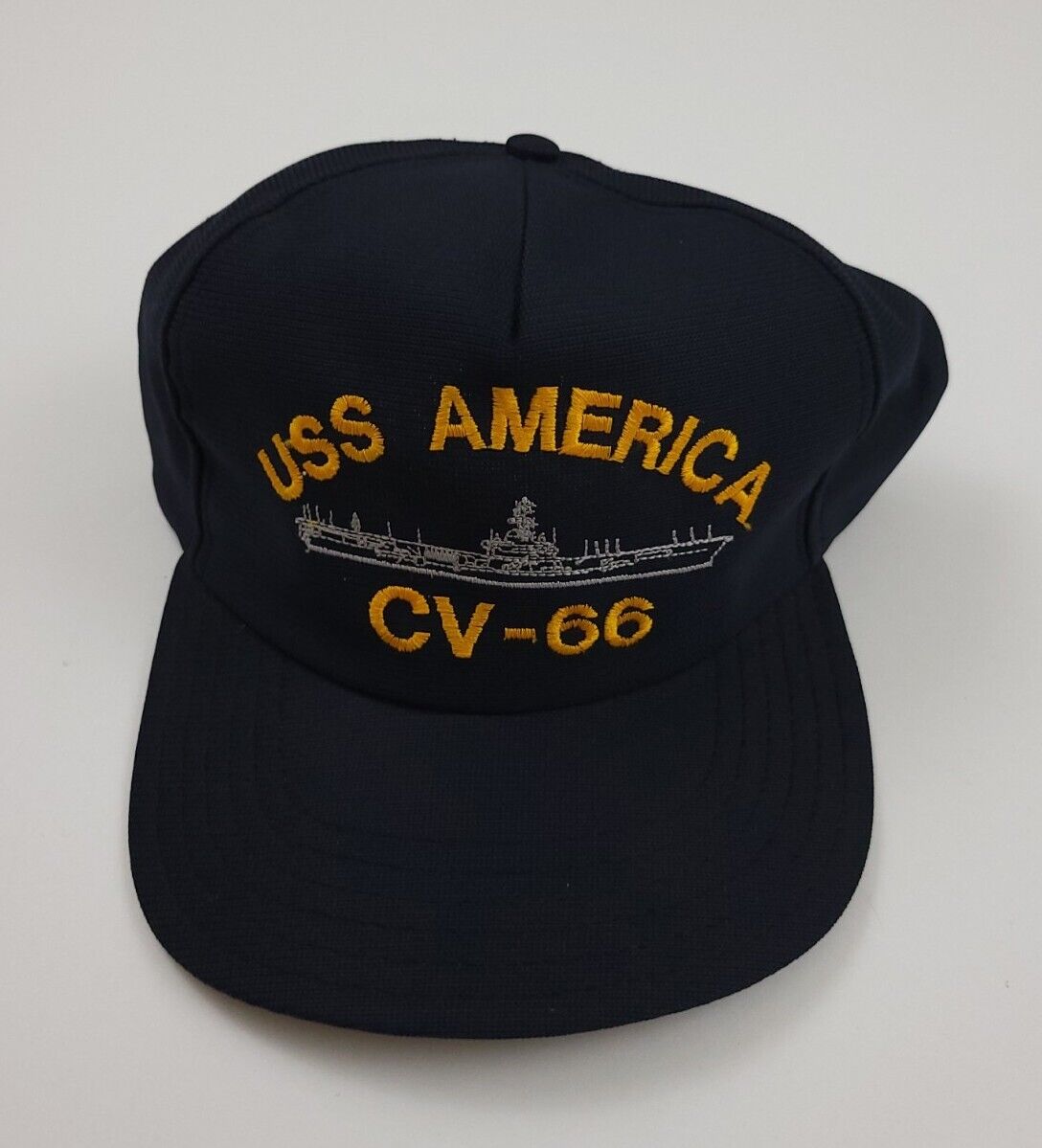 Vintage USS America CC 66 Battleship Embroidered Hat … - Gem