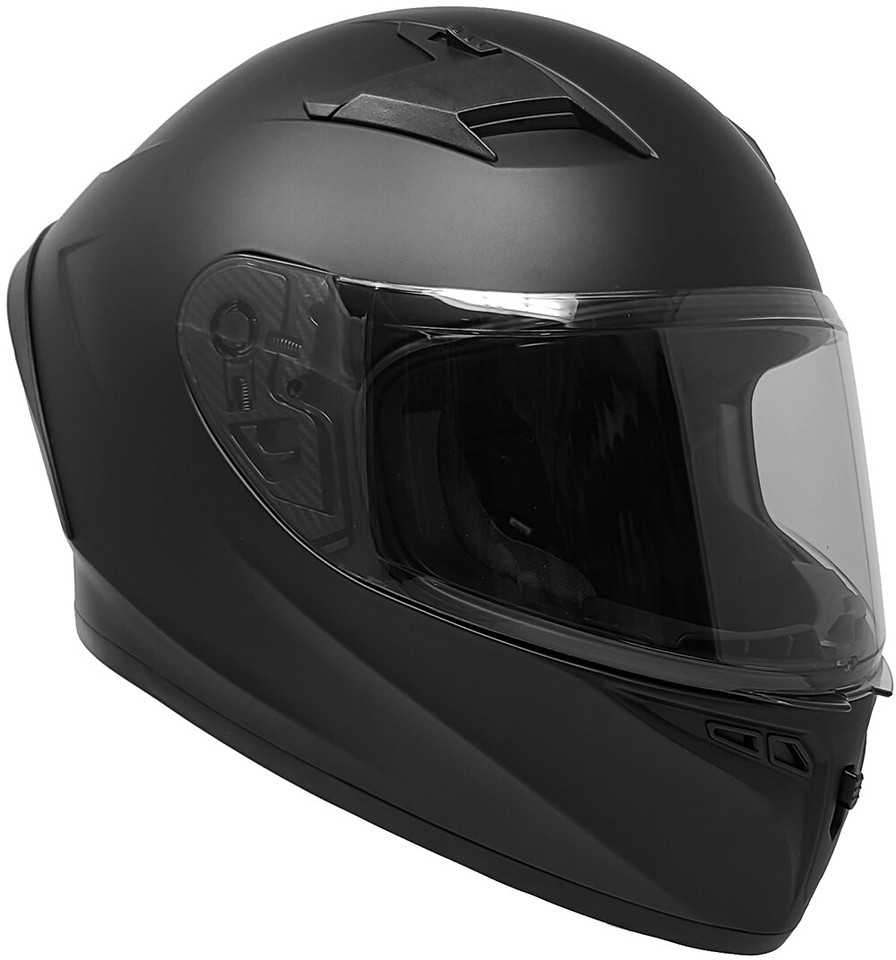 Full Face GDM Venom Motorcycle Helmet DOT Matte Black + SHIELD OPTIONS ...
