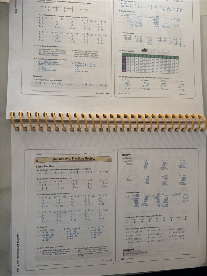 Abeka Arithmetic 5 Work-text Answer Key Fourth Edition | eBay UK