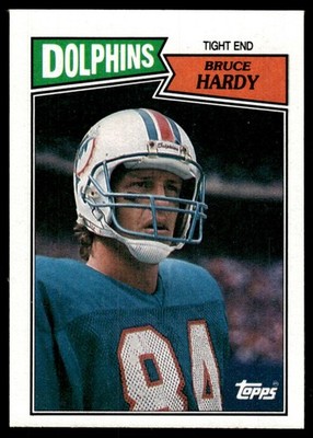 1987 Topps Bruce Hardy Miami Dolphins #239 | eBay