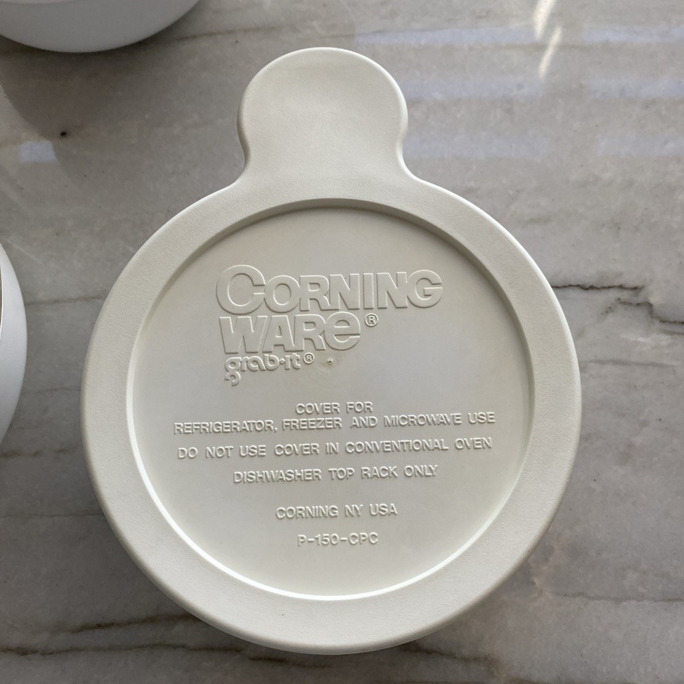 Corning Ware RARE P-150-B P-240-B Grab-Its Set Of 5 W/Glass And Plastic ...