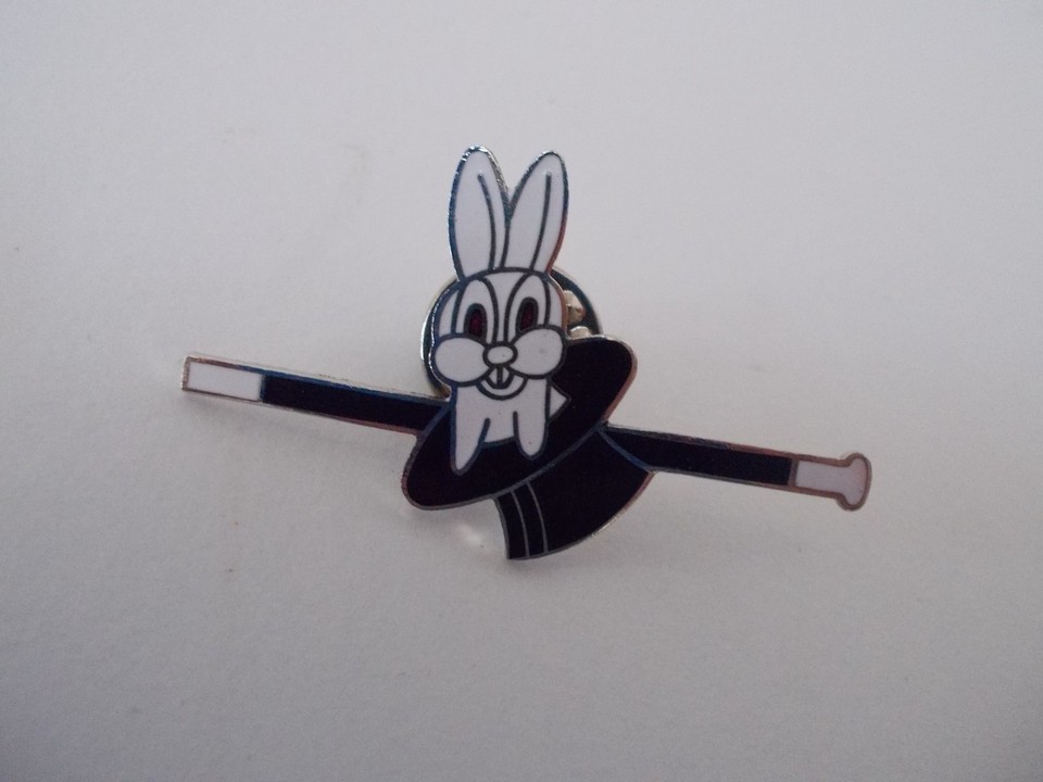 Lot of 3 Magician Tie Tacs Pins Rabbit Magic Wand WIZARDS AWARD 10 Year ...