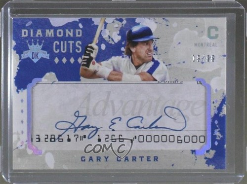 2017 Panini Diamond Kings Diamond Cuts /99 Gary Carter #DC-GC2 Auto HOF ...