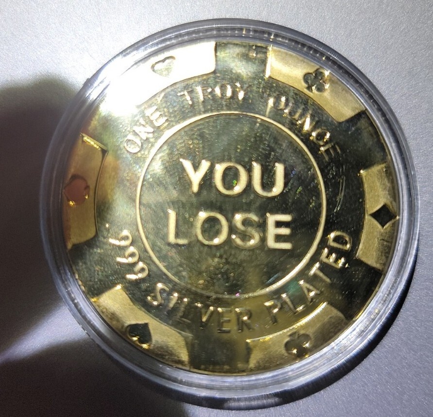 Gold You Win You Lose Sexy Lady Heads Tails Challenge Token Coin | eBay
