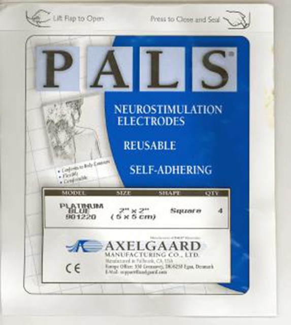 Pals Platinum Blue Square Electrodes 50x50mm - for Sensitive Skin Pk4 | Compra online en eBay