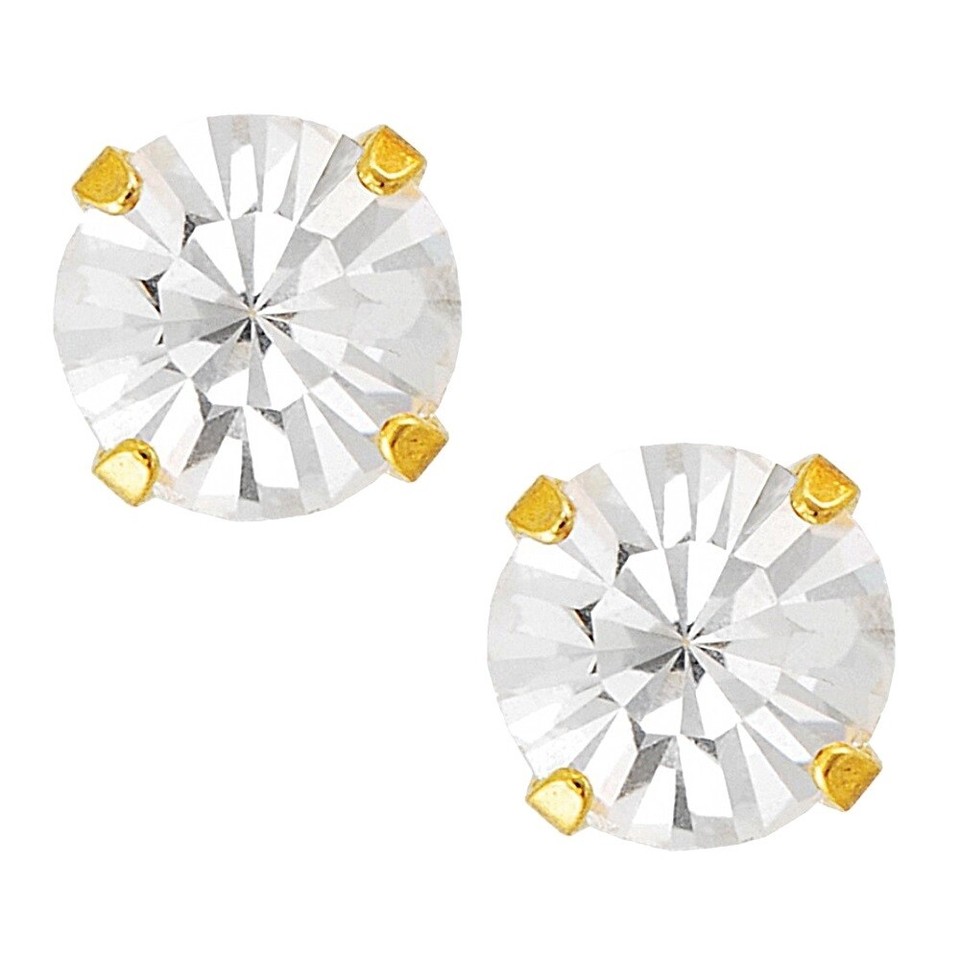 Studex Sensitive Regular Gold Plated Stud Earrings 5mm Claw Setting ...