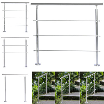 60-240cm Indoor Outdoor Stair Handrail Garden Step Safety Rail Mobility ...