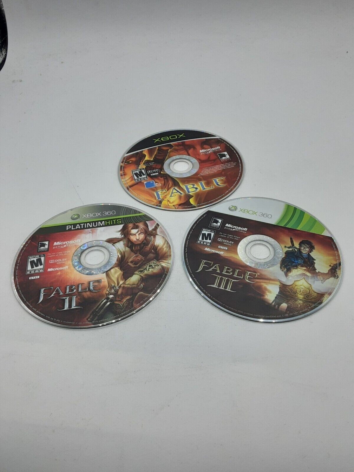 Tested Fable Trilogy Lot Xbox 360 1 2 and 3 Video Game Working | eBay