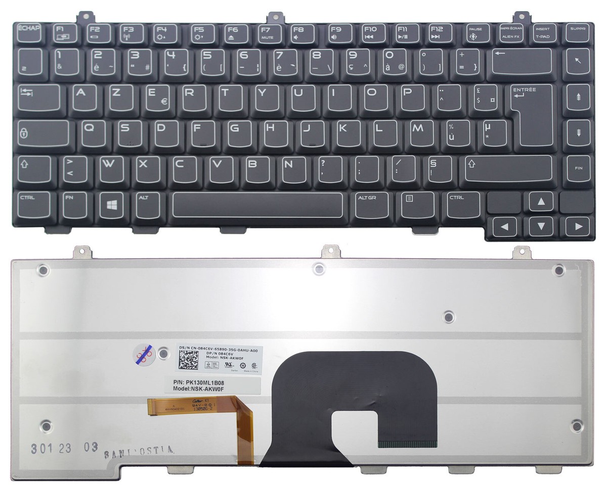 Alienware M14x Rainbow Keyboard Backlit Keyboard Best Dell & Alienware