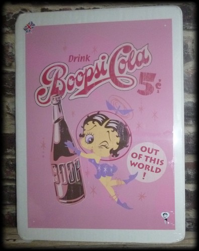 PLAQUE METAL SIGN BETTY BOOP BOOPSI COLA | eBay