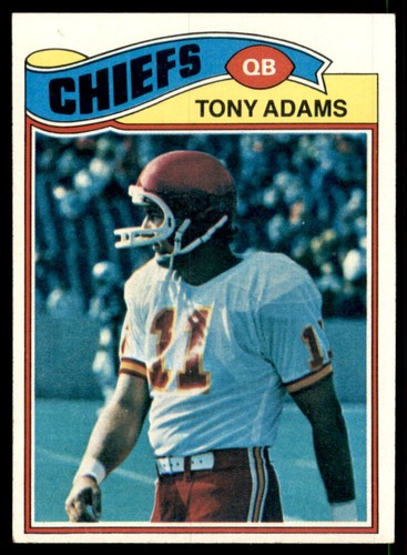 1977 Topps Tony Adams Rookie Kansas City Chiefs #394 | eBay
