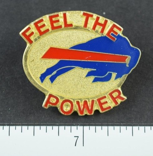 1998 Buffalo Bills vs Patriots - Feel The Power - Kelly Reed Bruce Pin ...
