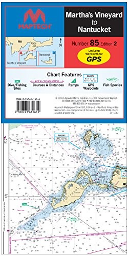 MARTHA'S VINEYARD TO NANTUCKET WATERPROOF CHART By Maptech **BRAND NEW ...