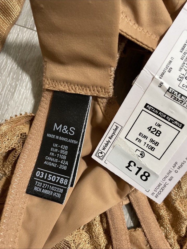 M&S FABULOUS FULL CUP - BRA- 42B - NEW WITH TAGS RRP £18 | eBay UK