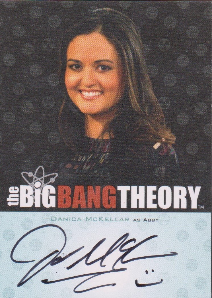 BIG BANG THEORY SEASONS 3&4 DANICA MCKELLAR AS ABBY AUTOGRAPH CARD A16 ...