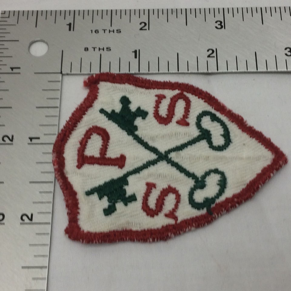Vintage PSS Patch Crossed Keys Service Fraternal Shield Club Badge | eBay