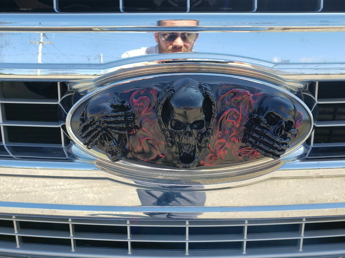 Custom F150 Emblems Skull