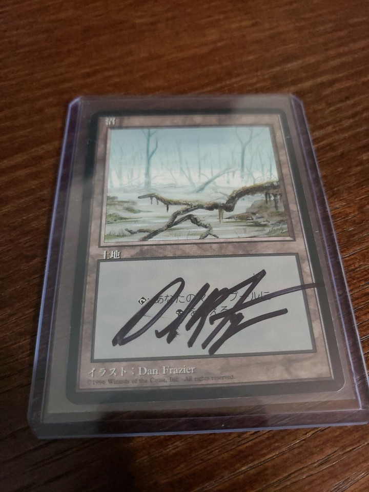 MTG MOX SAPPHIRE Sketch Dan Frazier Alter Art PROOF Magic Sign ...