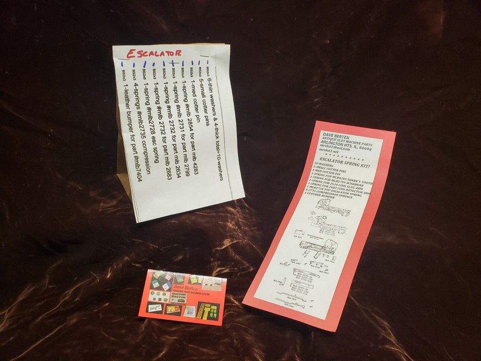 MILLS REPLACMENT ESCALATOR SPRING SET MILLS ESC ANTIQUE SLOT MACHINE | eBay