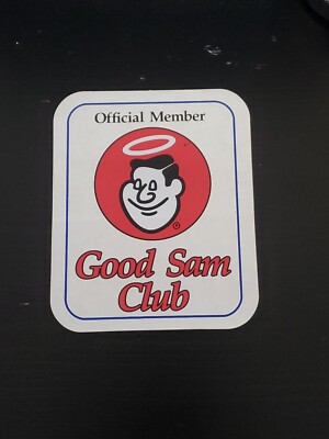 Vintage Sticker Good Sam Club Official Member Large 1970s Decal NEW ...