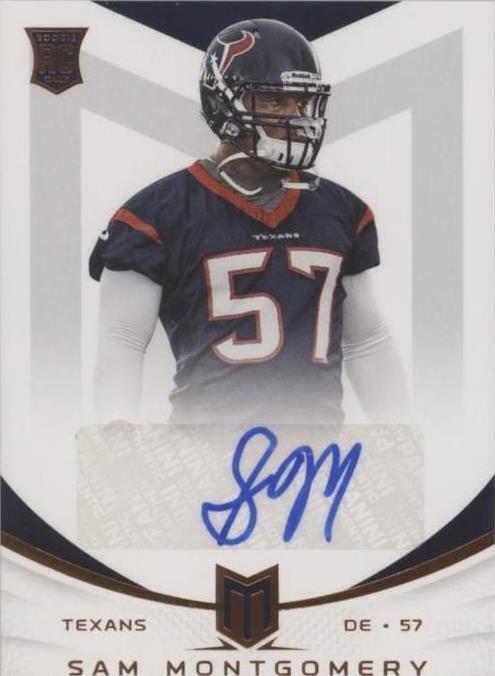 2013 Panini Momentum - Sam Montgomery #183 Rookie Signatures /599 (AU ...