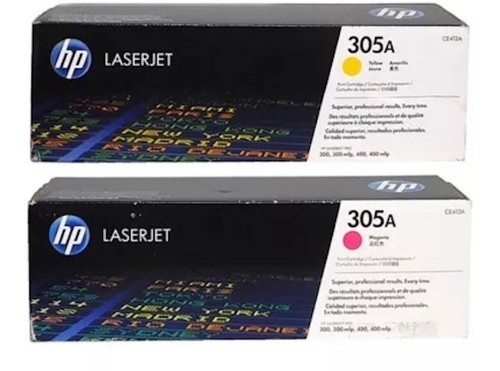 HP 305A 2 Pack Color Combo Magenta & Yellow | eBay