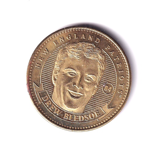 Drew Bledsoe 1998 Pinnacle NFL Quarterback Club Coin # 14 Patriots | eBay