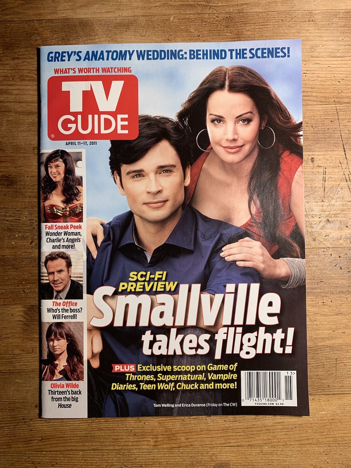 SMALLVILLE Sci-Fi Preview TV Guide Magazine Feat. Tom Welling & Erica ...