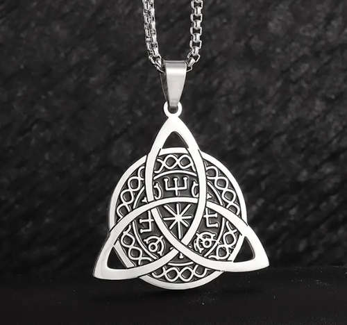 New Viking Witch's Irish Protection Triquetra Trinity Knot Pendant ...
